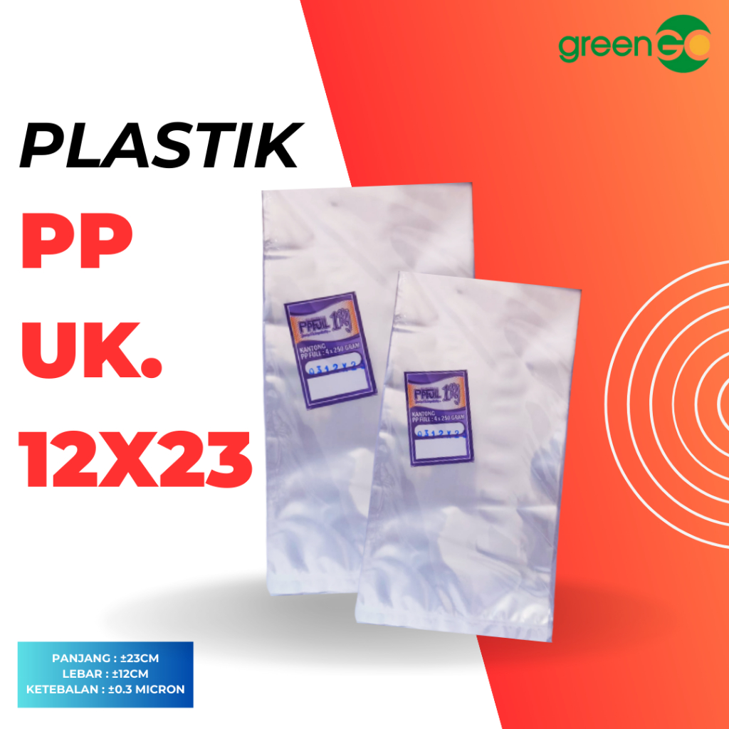 Jual PLASTIK PP BENING TEBAL 12X23 250GR PLASTIK MAKANAN PLASTIK BARANG ...