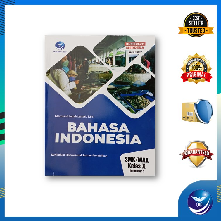 Jual Penerbit Andi - Puske - Bahasa Indonesia SMK Kelas 10 Semester 1 ...