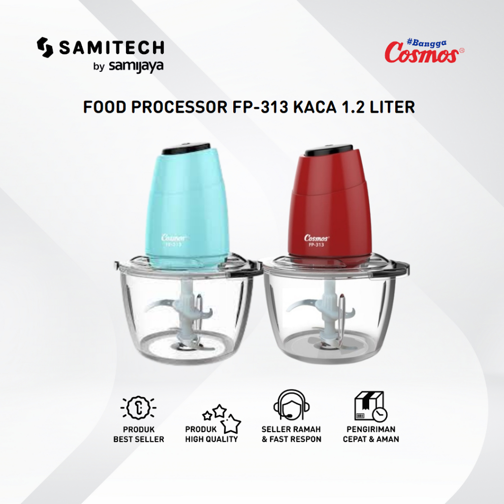 Jual FOOD PROCESSOR COSMOS FP-313 1,2 LITER / FP 313 1,2 LITER ...