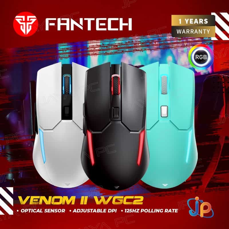 Jual Mouse Gaming Wireless Fantech Venom II WGC2 Rechargeable | Shopee ...