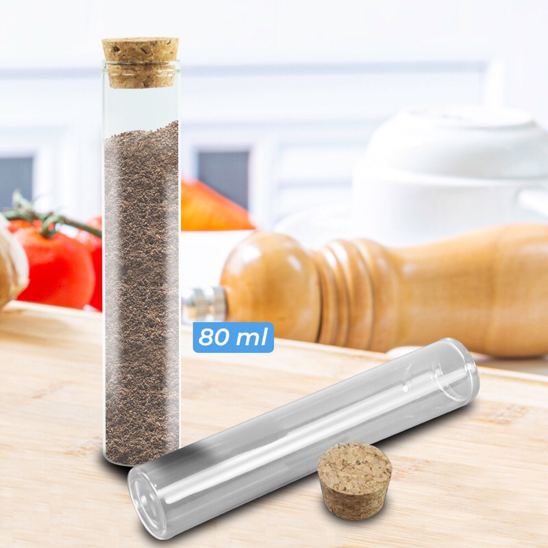 Jual Tabung kaca tutup toples biji kopi tea tube botol penyimpanan ...