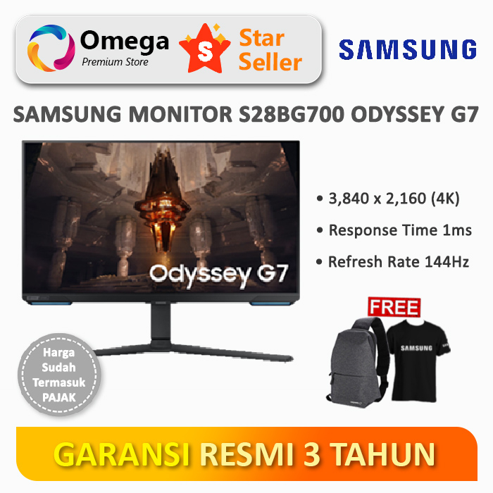 Jual Monitor Samsung S28BG700 Odyssey G7 28" IPS UHD 144Hz | Shopee ...
