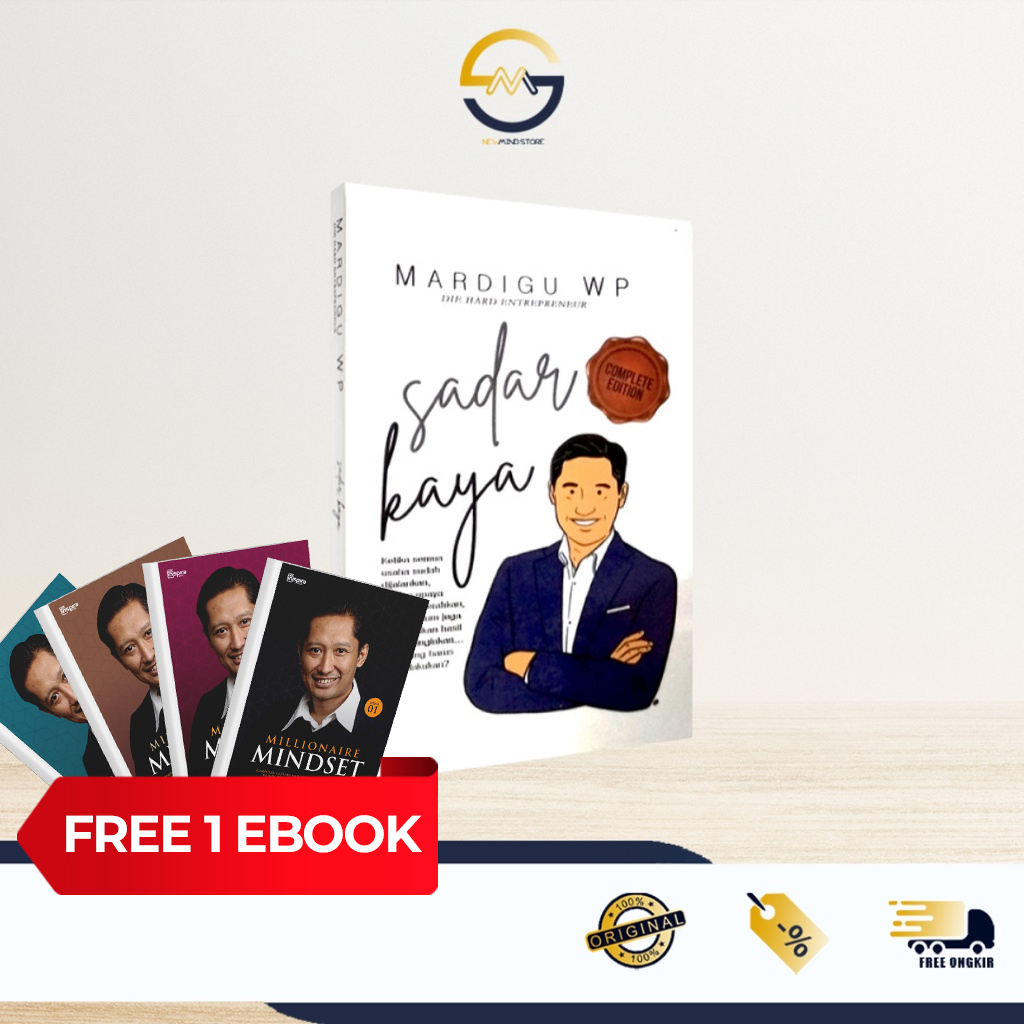 Jual Official Buku Sadar Kaya by Bossman Mardigu.W.P- Cara Efisien Meraih Kemakmuran dan Membuka ...