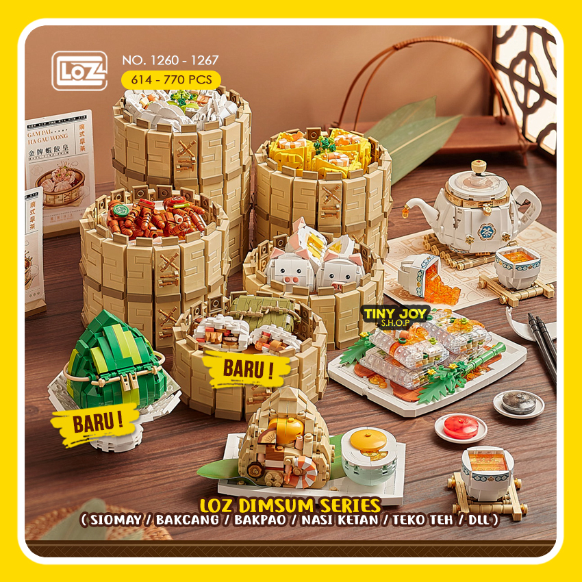 Jual LOZ Building Block ( DIM SUM SERIES ) DIY Puzzle DimSum Chinese ...