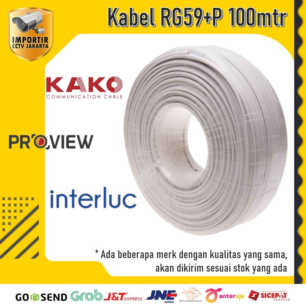 Jual KABEL CCTV COAXIAL RG59+POWER PROVIEW 100METER | Shopee Indonesia