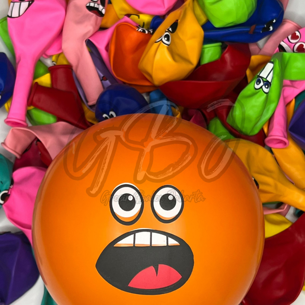 Jual (GROSIR) Balon Karakter Emoticon Latex TEBAL / Balon Emoji ...