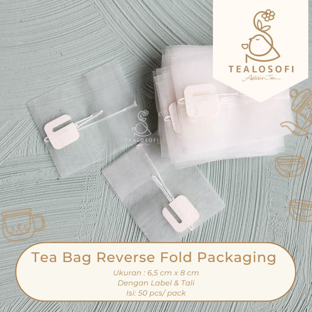 Jual Nylon Tea Bag Reverse Fold Packaging - Kantong Teh Nilon Lipat ...