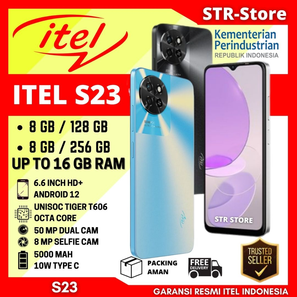 Jual ITEL S23 8/256 GB ITEL S23 8/128 GB GARANSI RESMI ITEL ANDROID ...