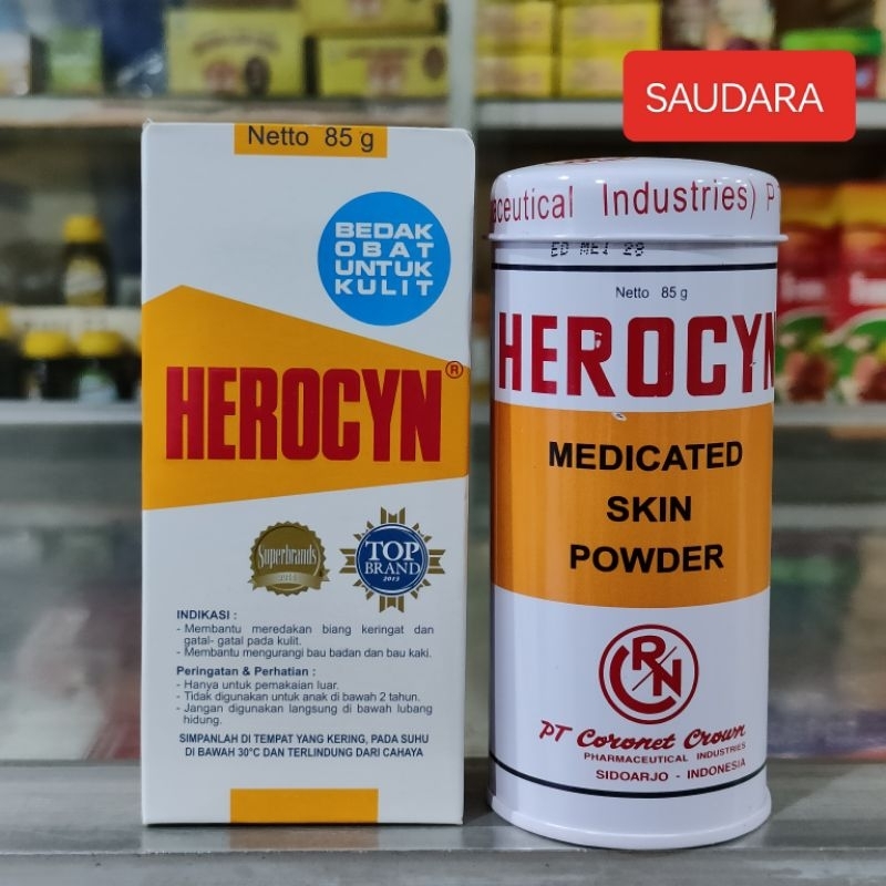 Jual Herocyn 85 gr - Medicated Skin Powder | Shopee Indonesia