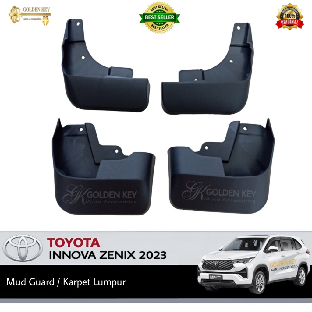 Jual Mud Guard Innova Zenix 2023 Type Q Hybrid Karpet Lumpur Black ...