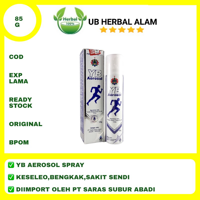 Jual Yb Aerosol 85g Original / spray memar bengkak sakit sendi otot ...