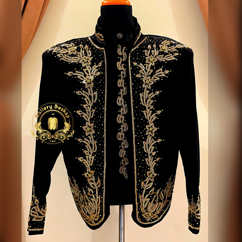 Jual Beskap pengantin bludru/ beskap jawa/ beskap krowok | Shopee Indonesia