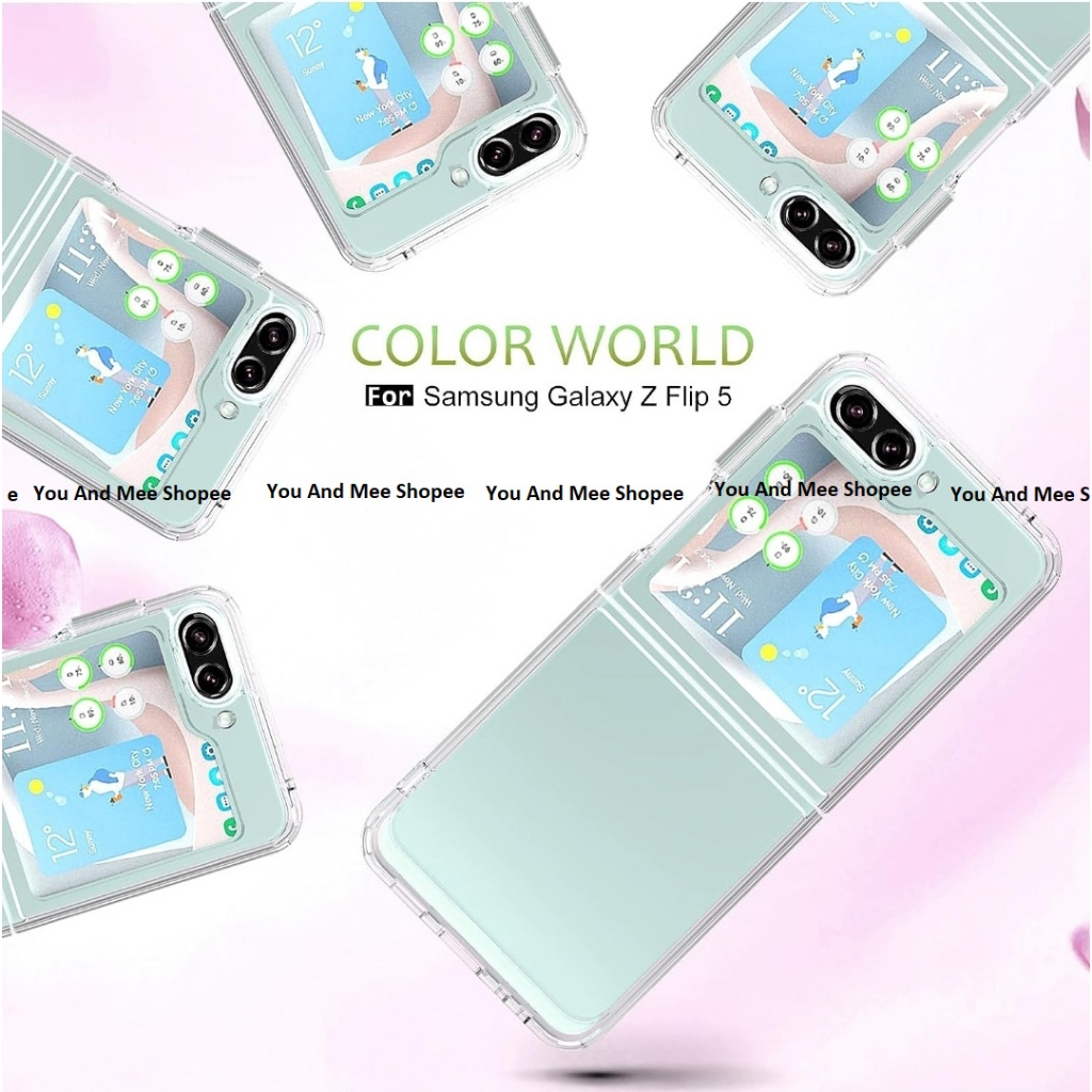 Jual New CLEAR CRYSTAL Case SAMSUNG Z FLIP 5 / Z FLIP 4 Transparent ...
