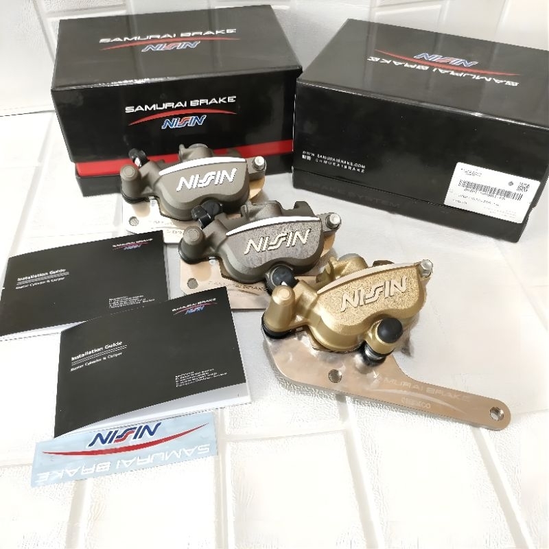 Jual Kaliper Nissin Samurai Brake 2 Piston Vario 110 125 150 160 Beat Street Scoopy Spacy Genio ...