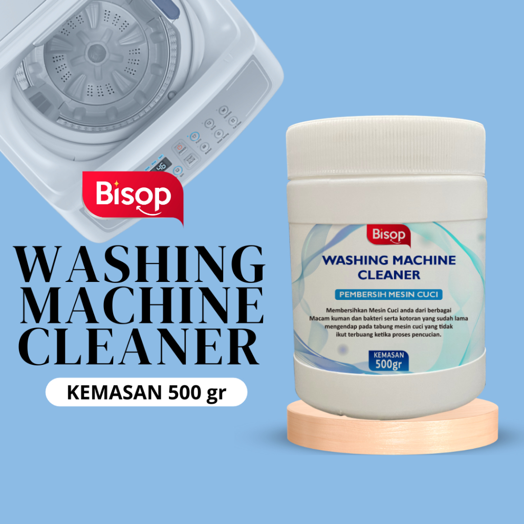 Jual BISOP Detergen Pembersih Mesin Cuci Washing Machine Cleaner Bubuk ...