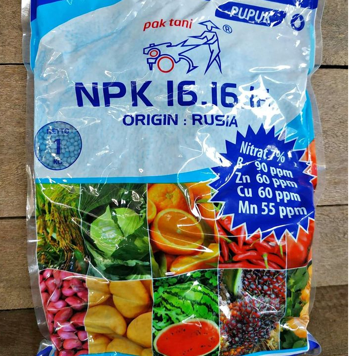 Jual PUPUK MUTIARA NPK 16 16 16 PAK TANI 1 KG | Shopee Indonesia