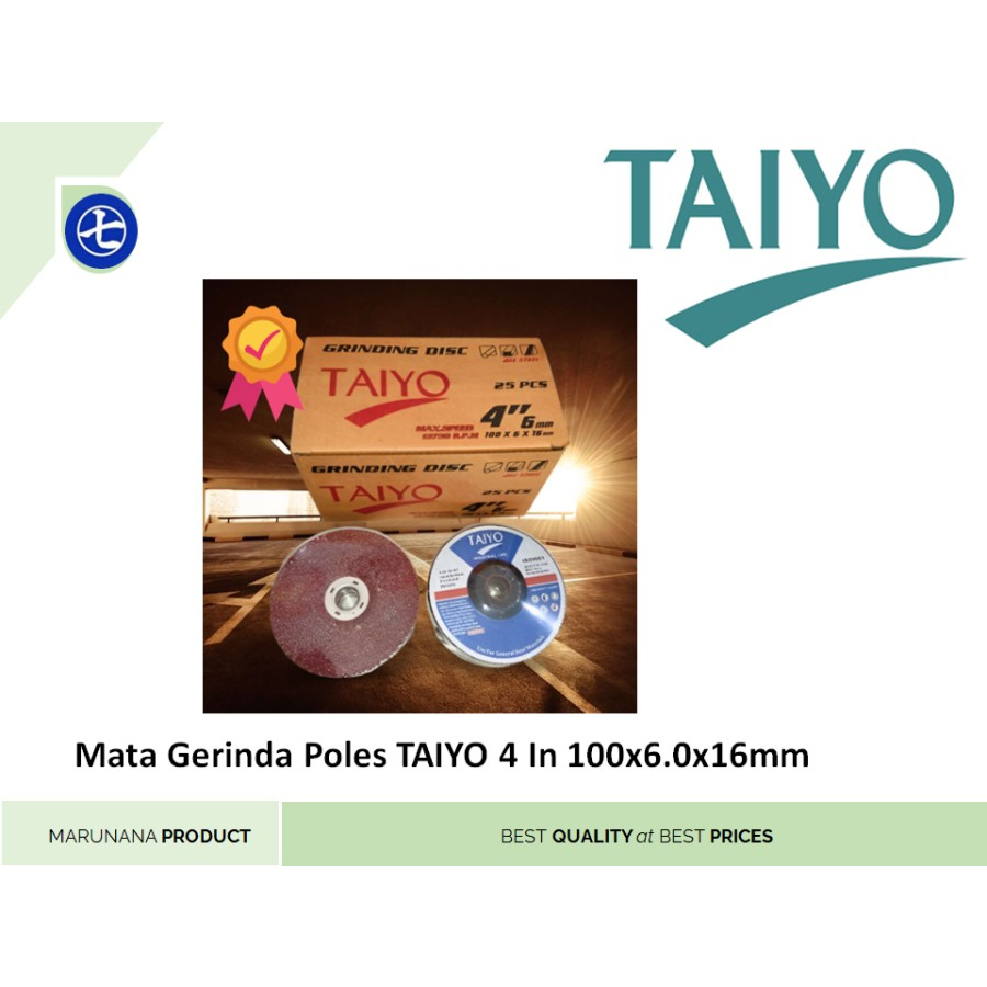 Jual Mata Gerinda Poles TAIYO 4 Inch Mata GERINDA POLES TAIYO mata ...