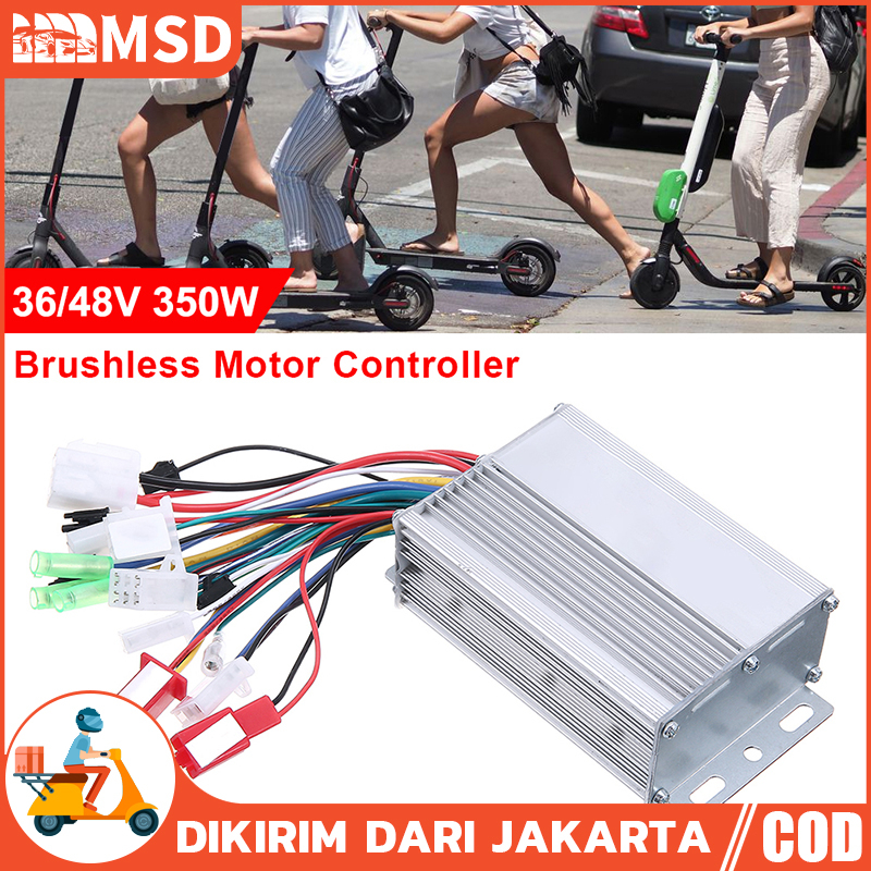 Jual 36V/48V 350W Brushless Motor Controller DC Motor Regulator Speed ...