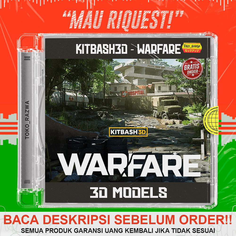 Jual 3D Models - KitBash3D - Warfare - 270723 | Shopee Indonesia