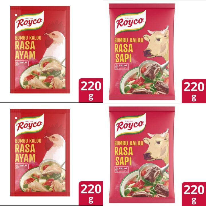 Jual ROYCO PENYEDAP RASA 220 GRAM RASA AYAM DAN SAPI | Shopee Indonesia