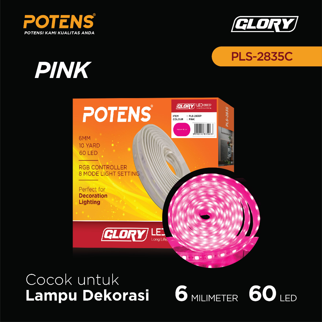 Jual POTENS PLS-2835 KPL Potens Lampu & Kabel LED Strip Garansi Import ...