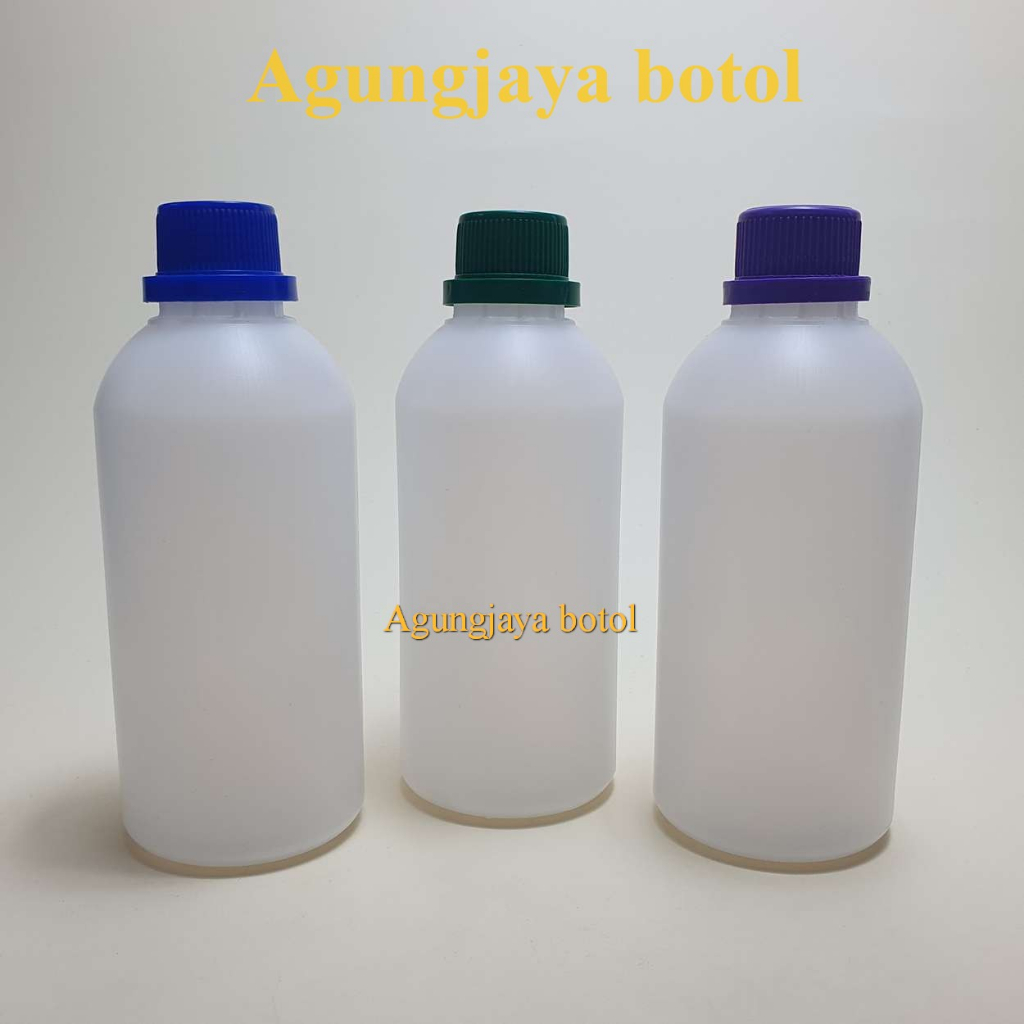 Jual Botol 500 ml Boles Bulat Natural Hdpe / Botol Hdpe / Botol Pupuk ...