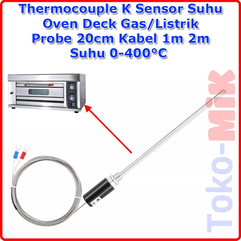 Jual THERMOCOUPLE OVEN DECK TIPE K SENSOR SUHU OVEN DECK | Shopee Indonesia