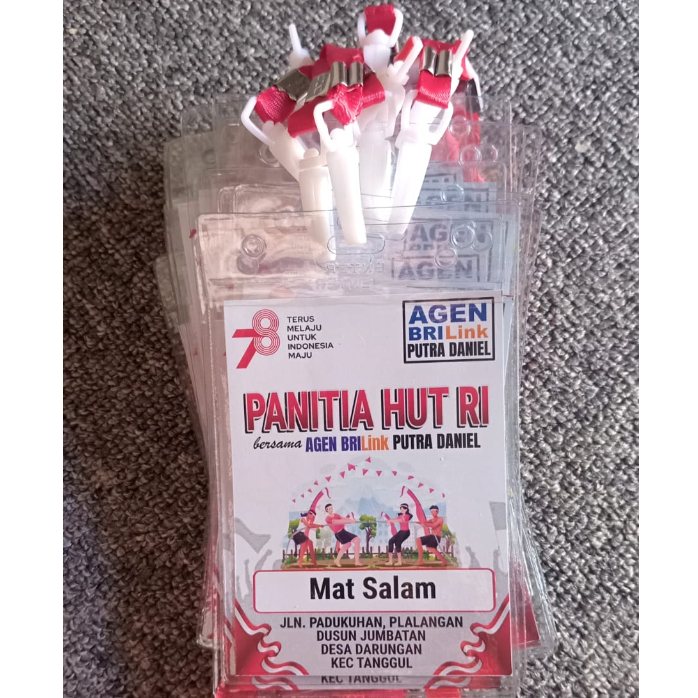 Jual ID CARD HUT RI / Nametag / Cocard / Co Card / ID Card Peserta ...