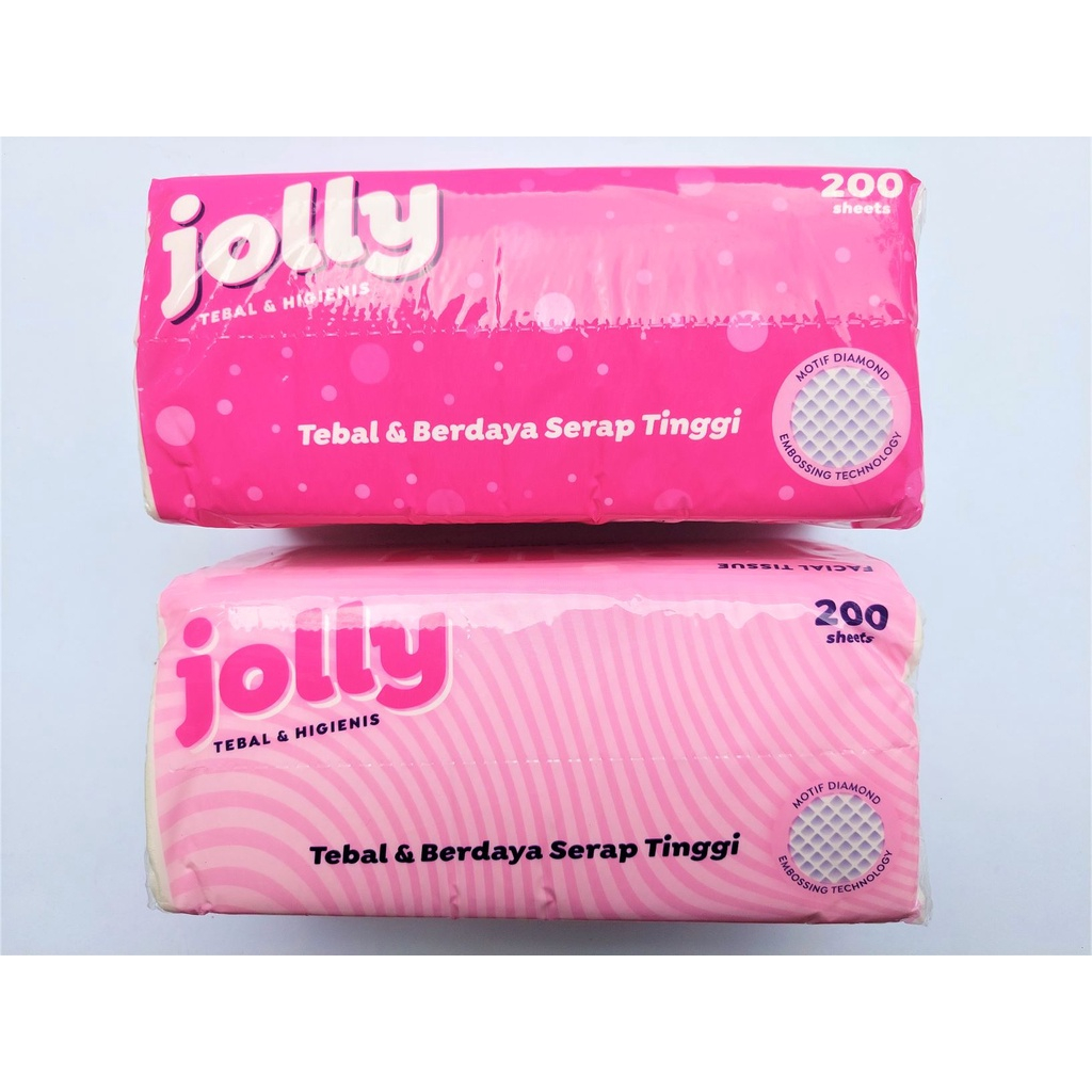 Jual Jolly Facial Tissue Tebal & Higienis - isi 200 | Shopee Indonesia