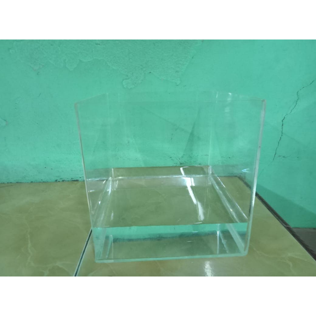 Jual Akrilik akuarium Soliter PxLxT 19x10,5x19cm | Shopee Indonesia