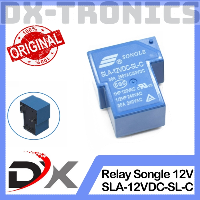 Jual Relay Songle SLA-12VDC-SL-C 12V 30A Relay Kodok | Shopee Indonesia