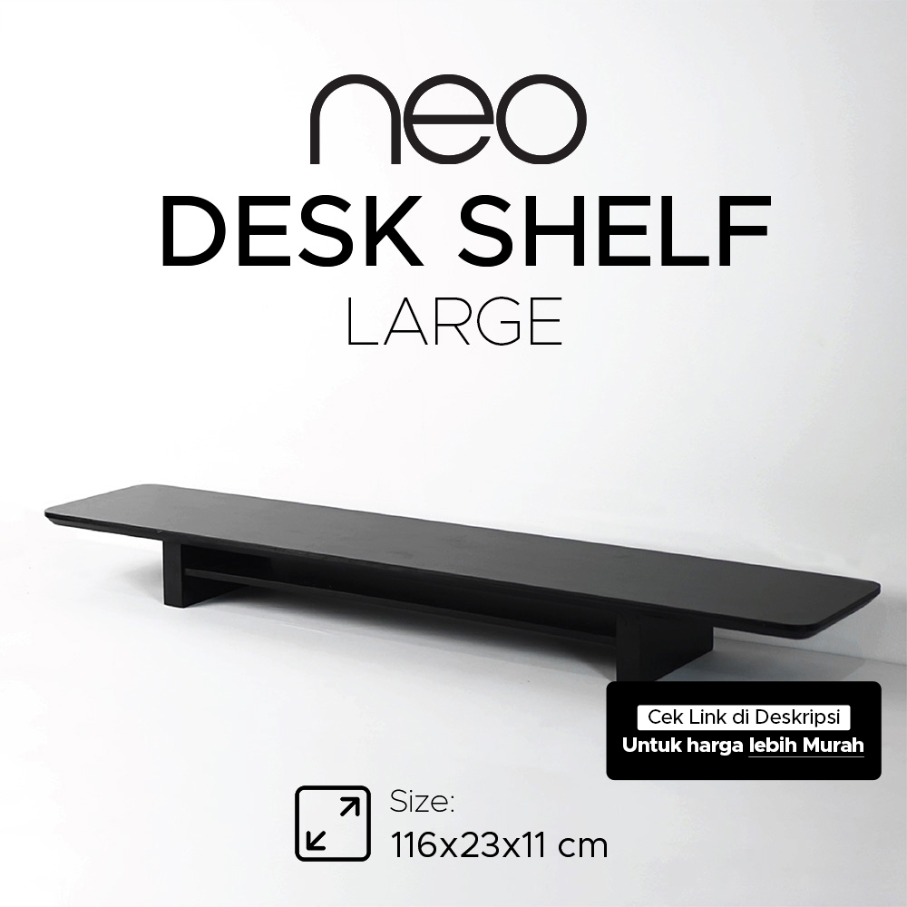 Jual Noir Neo Desk Shelf & Monitor Stand Riser Large | Shopee Indonesia