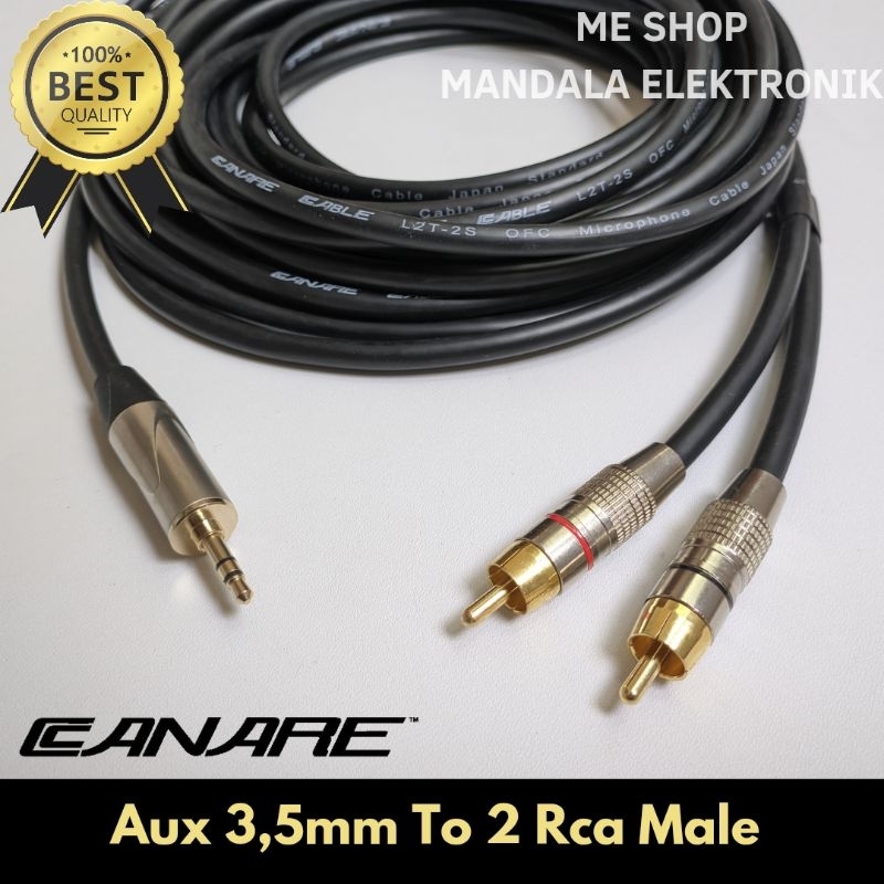 Jual Kabel Audio Jack Mini Aux 3,5mm Stereo To Dual Rca Male High ...