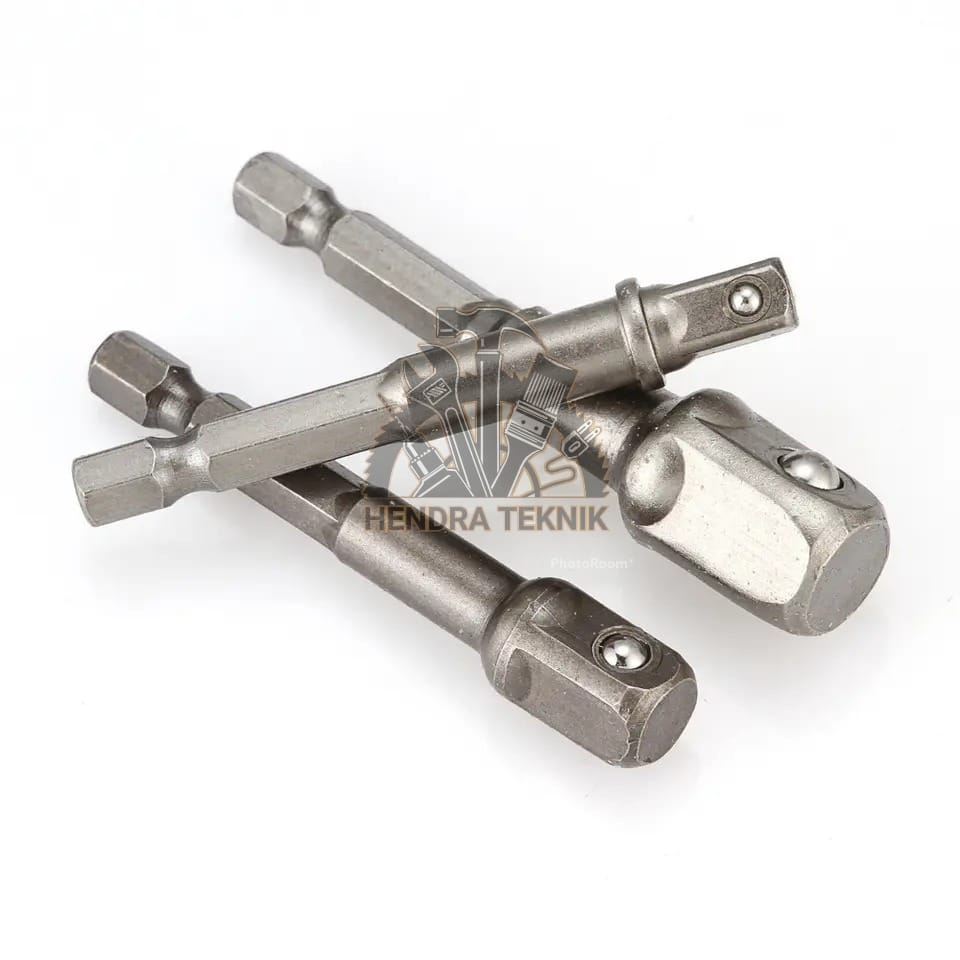 Jual Adaptor sok bor 1/4" 3/8" 1/2" crv sambungan soket mata kunci ...