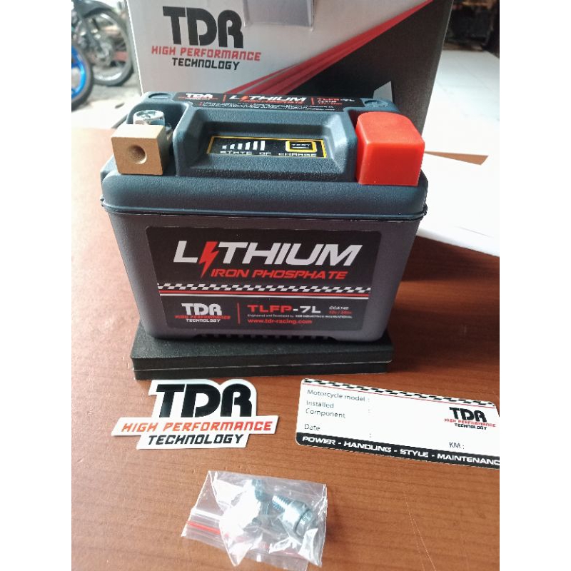 Jual TDR LITHIUM BATTERY AKI LITHIUM TLFP-7L UNIVERSAL SEMUA MOTOR ...