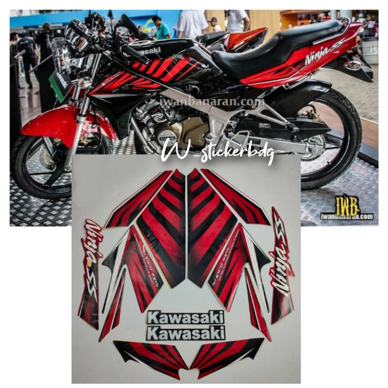 Jual Striping Stiker Ninja SS Zebra 2014 2015 Merah | Shopee Indonesia
