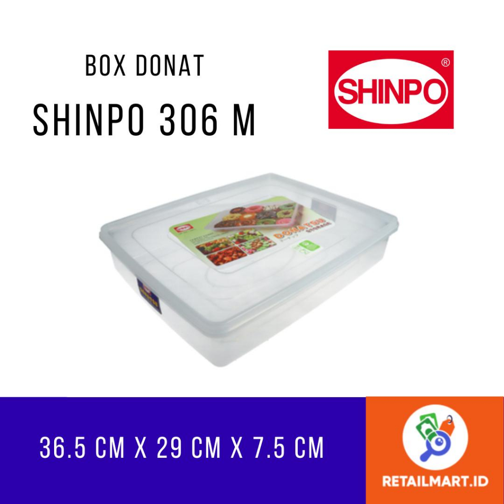 Jual SHINPO : 306M BOX / TEMPAT DONAT DONATSU 306 M | Shopee Indonesia