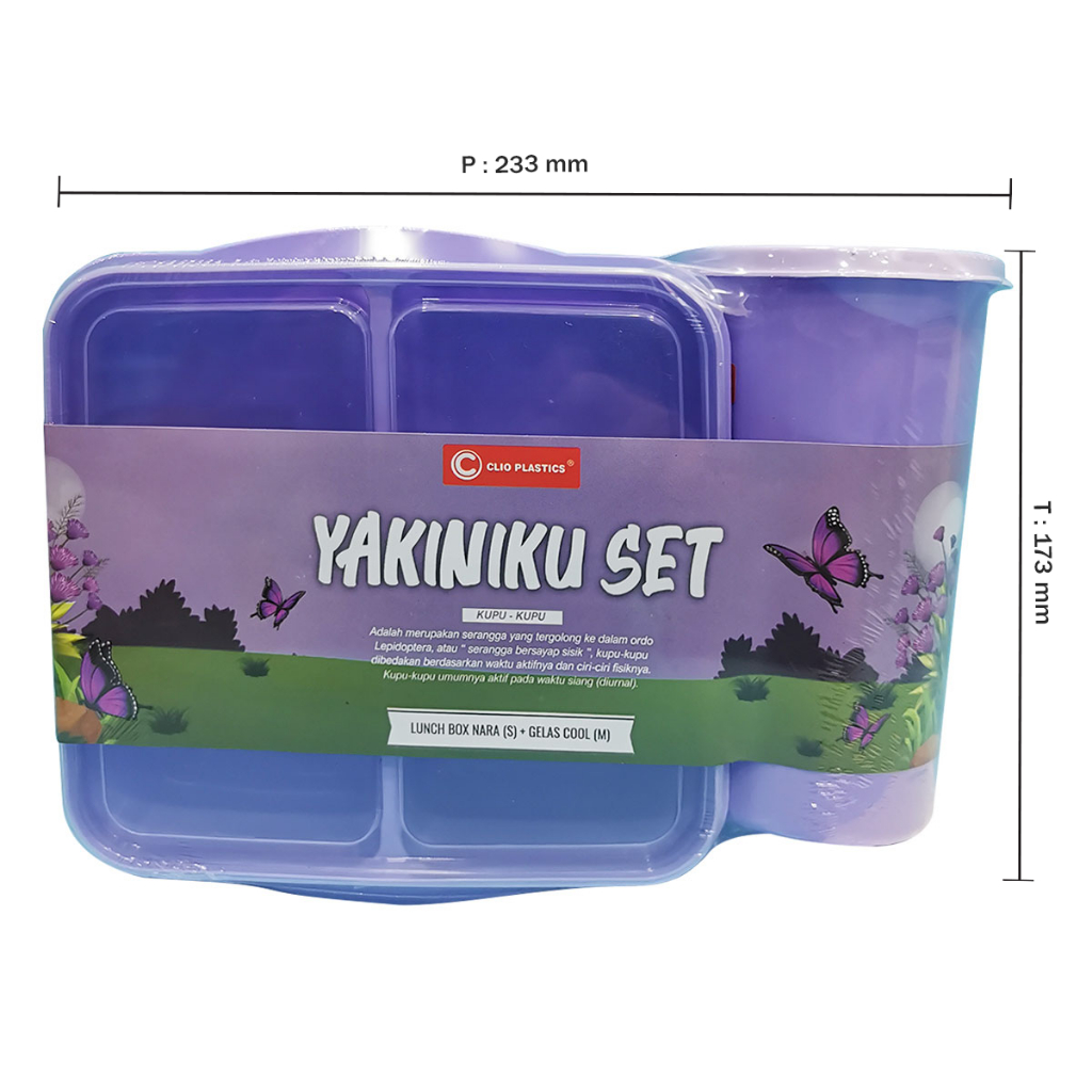 Jual Yakiniku Lunch Box Set dan Botol Minum Cool M Clio - Tempat Bekal ...