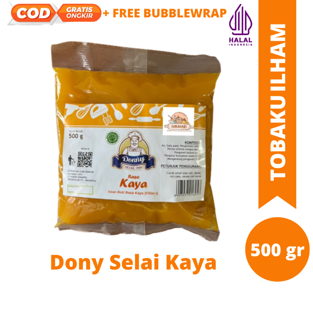Jual Donny Selai Kaya 500gram/ selai donny / selai srikaya / olesan ...