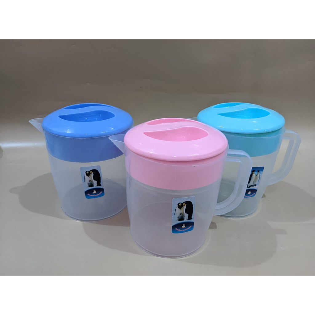 Jual Teko Plastik 1,5 liter merek PINGUIN Mini Bening TEMPAT AIR ...