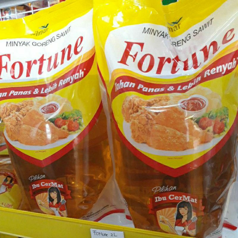 Jual minyak goreng fortune 2 L kemasan pouch refill 2 liter | Shopee ...