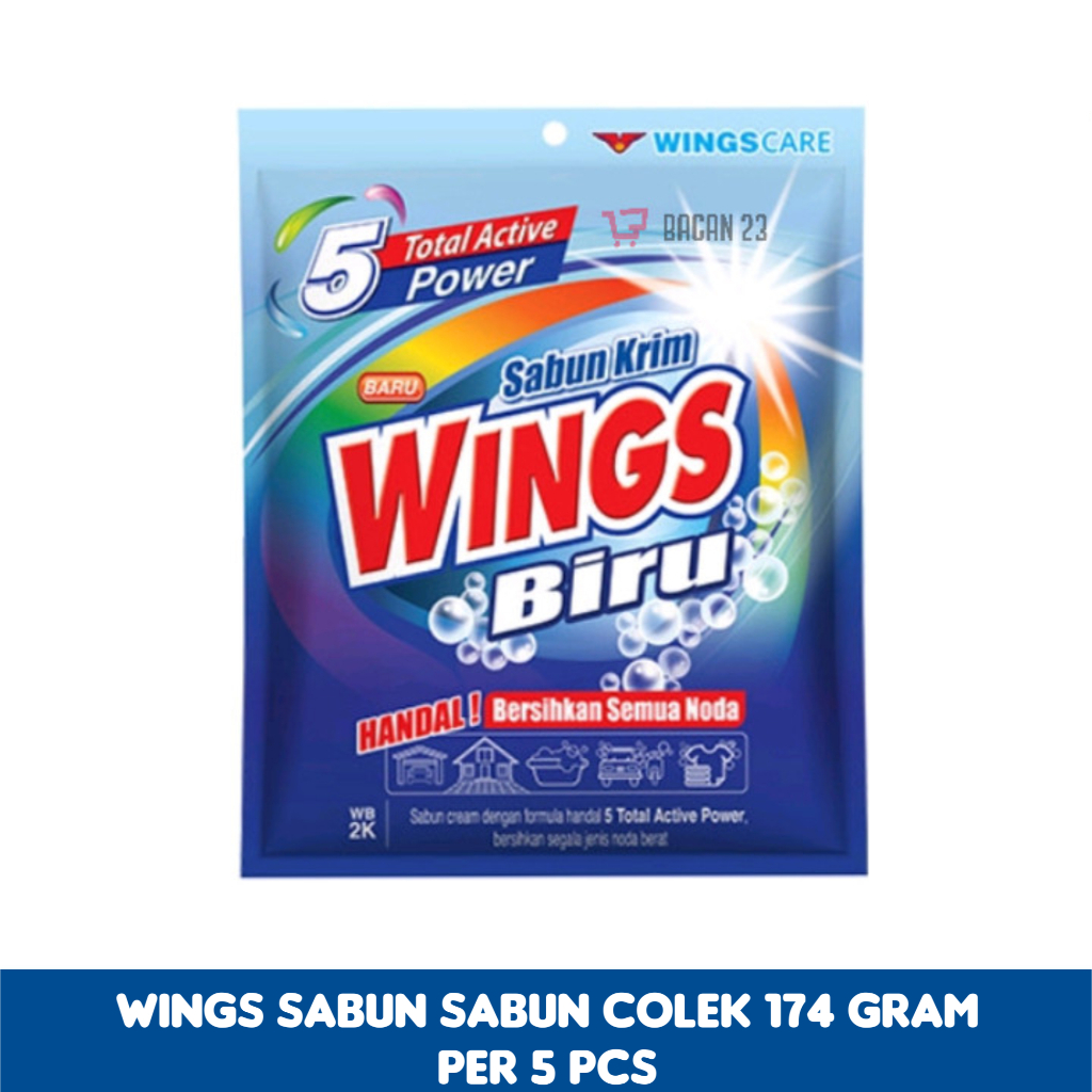 Jual Wings Sabun Cream Sabun Colek 145 gram Per 5 Pcs | Shopee Indonesia