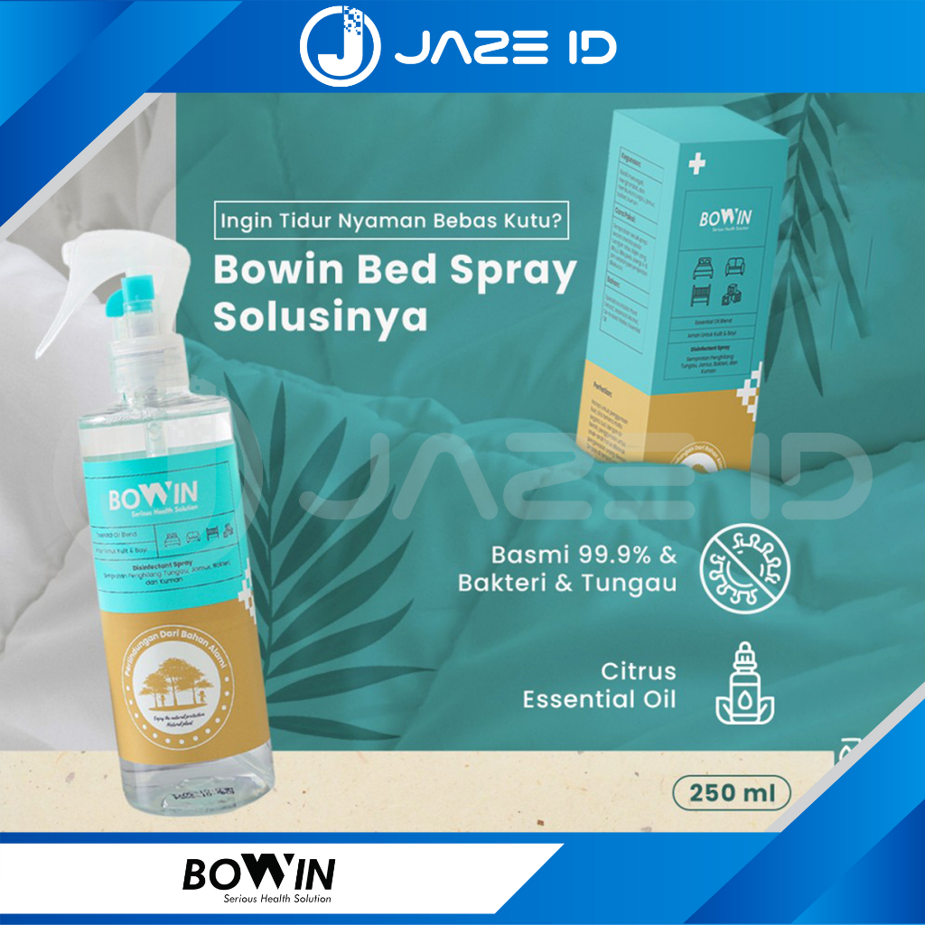 Jual Bowin Obat Anti Kutu Busuk Kasur Tungau Bakteri Jamur Sofa Linen ...