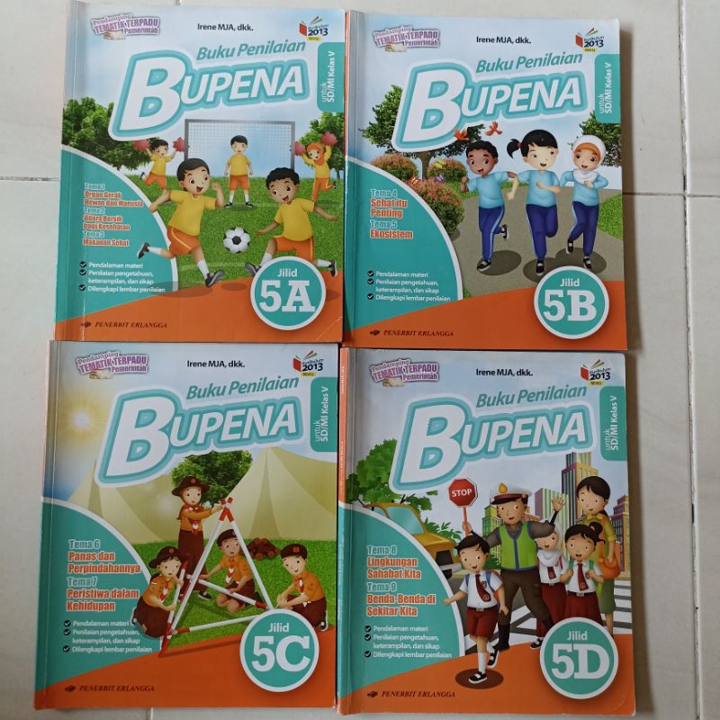 Jual BUPENA Untuk SD/MI Kelas V — Penerbit Erlangga | Shopee Indonesia