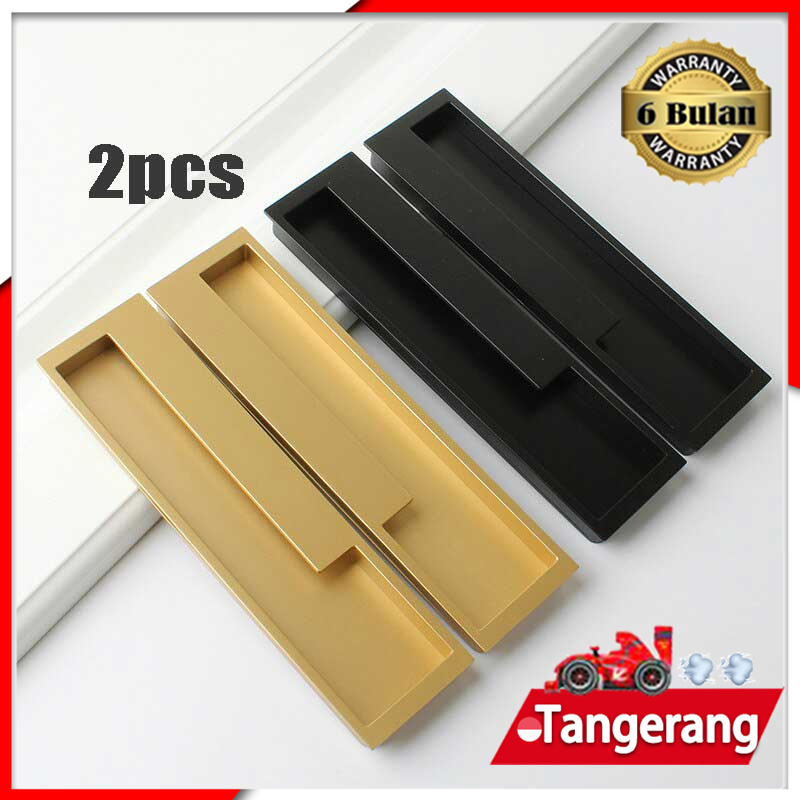 Jual 2pcs/set Recessed Handle Pair 205mm Gold Or Black Handle Premium ...