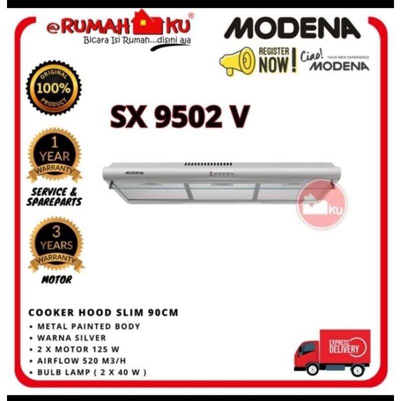 Jual COOKER HOOD MODENA SX 9502 V | Shopee Indonesia