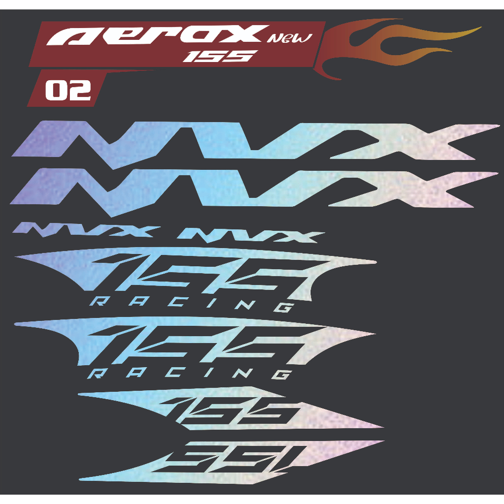 Jual STIKER STRIPING AEROX NVX SERIES 02 CUTTING STICKER AKSESORIS ...