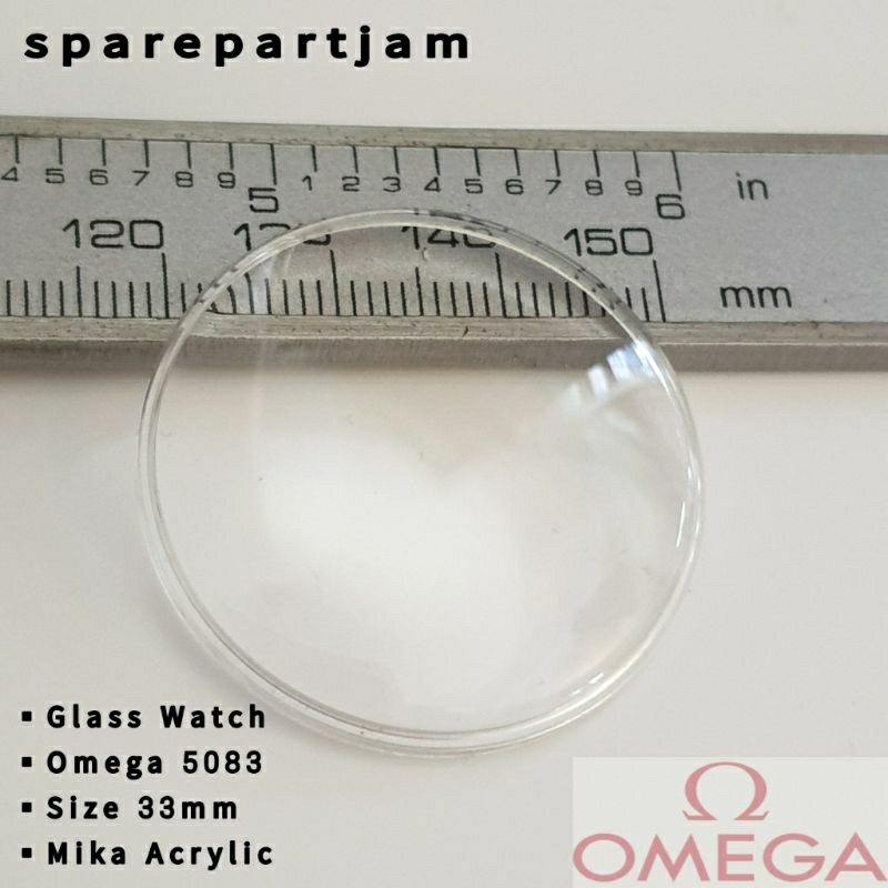 Jual 33mm New OMEGA Glass Kaca Mika Acrylic 135033 5083 With Omega Logo ...