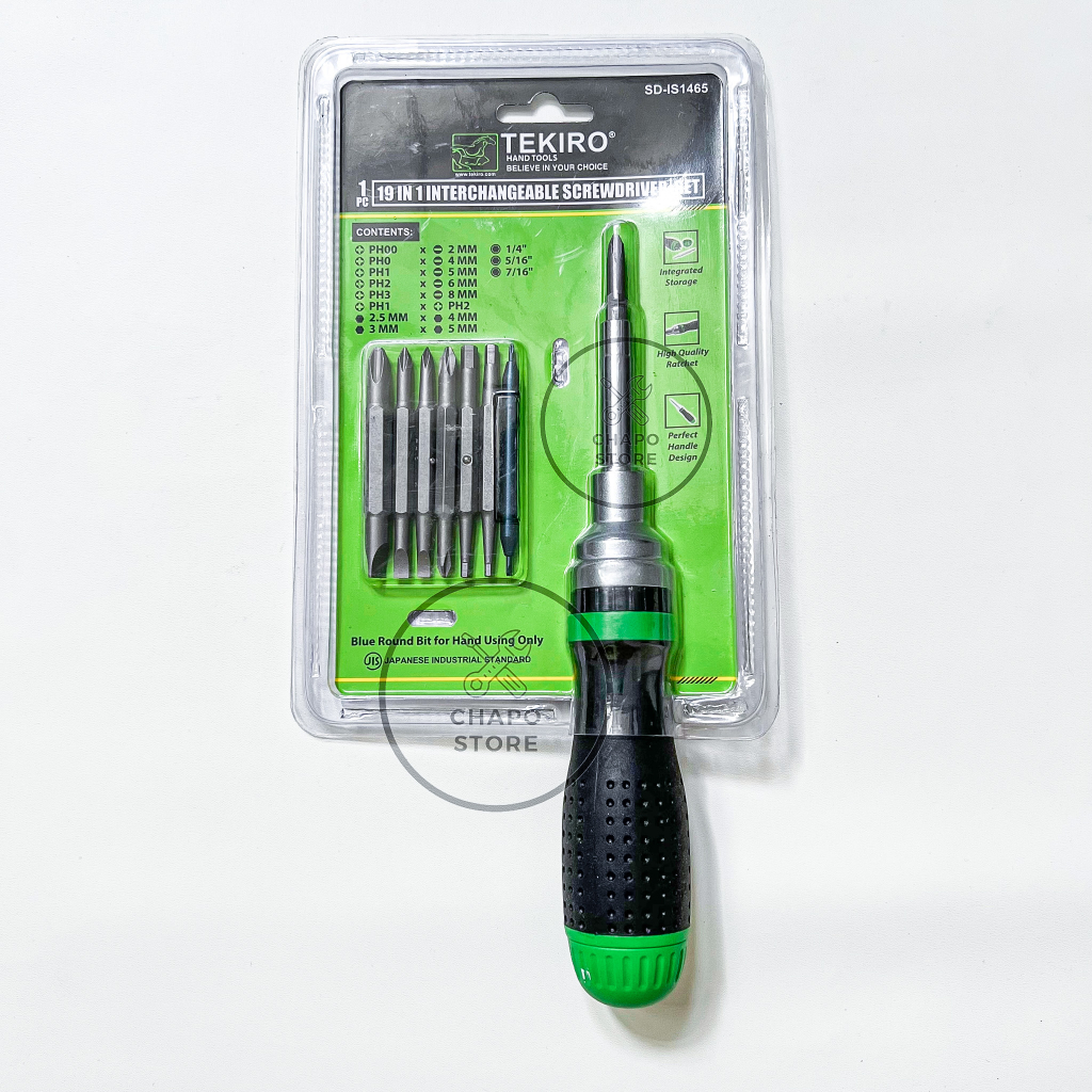 Jual Tekiro obeng set multifungsi 19 in 1 interchangeable screwdriver ...