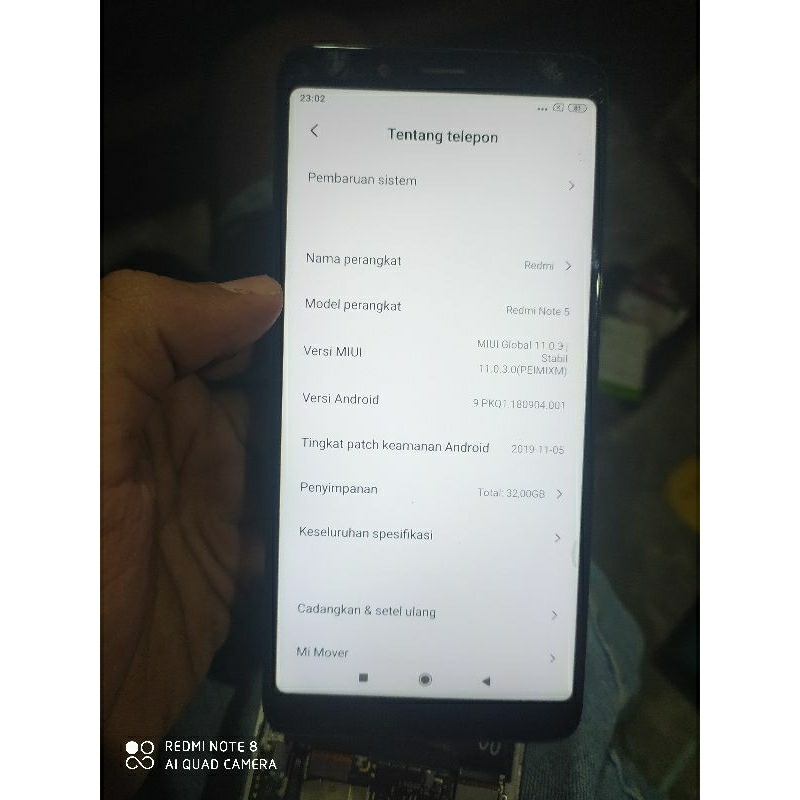 Jual LCD REDMI NOTE 5 ORIGINAL COPOTAN SET FRAME | Shopee Indonesia